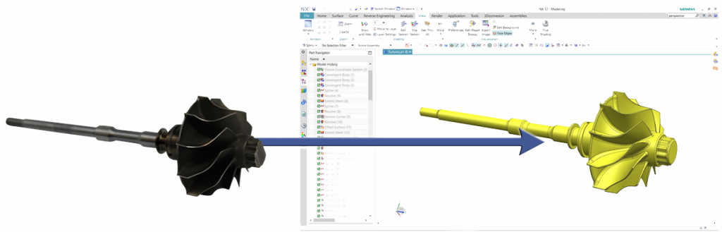 3D Reverse Engineering |parametrisches-Reverse-Engineering NX